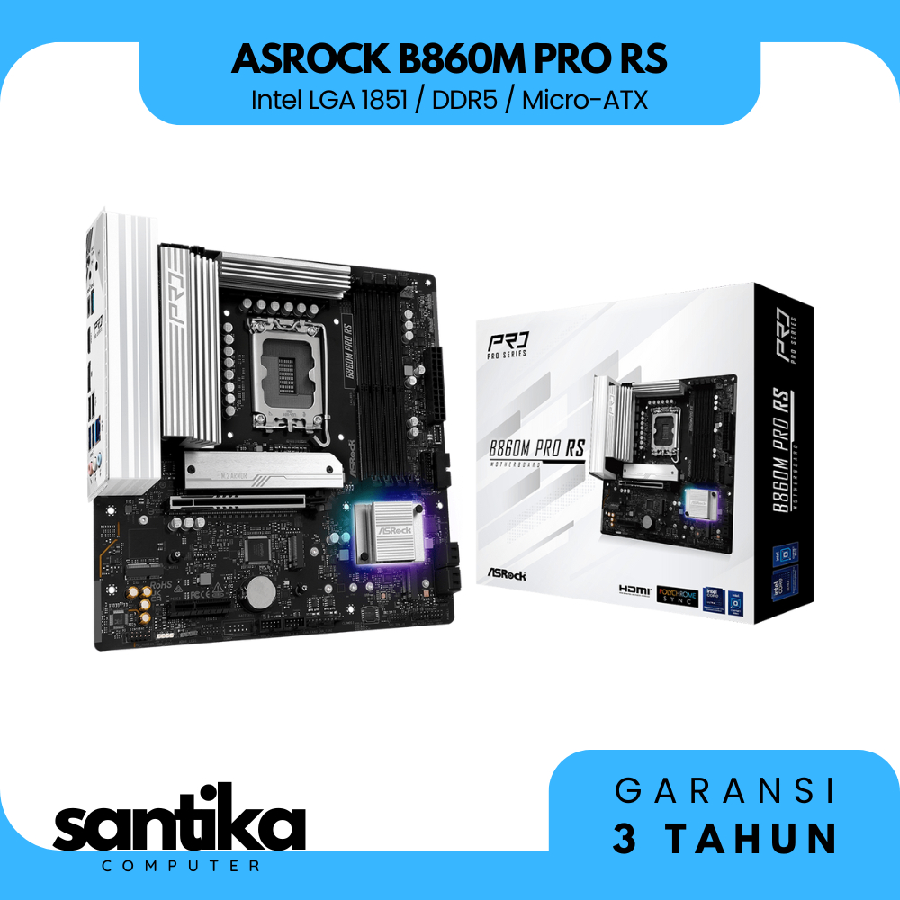 Jual Motherboard Intel Asrock B860M PRO RS Socket LGA 1851 - Mobo B860 ...