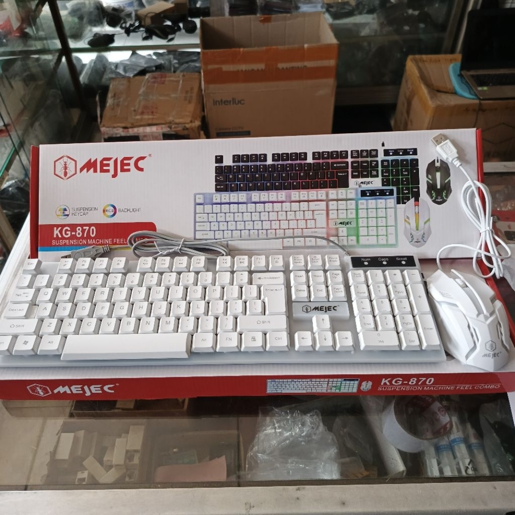 Jual Keyborad mouse 1 set RGB Mejec ( Keyborad Gamimg ) | Shopee Indonesia