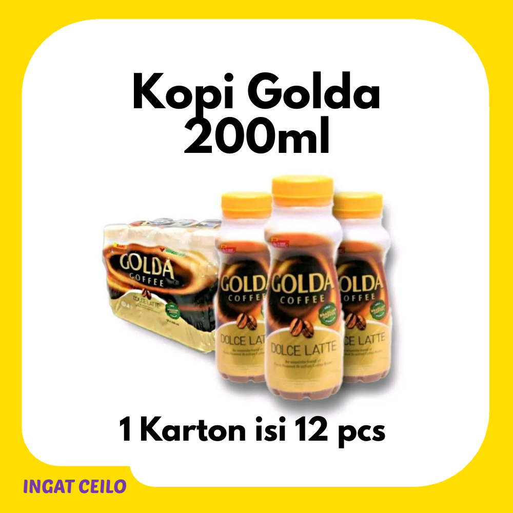 Jual 1 Karton Kopi Golda isi 12 botol 200 ml | Shopee Indonesia