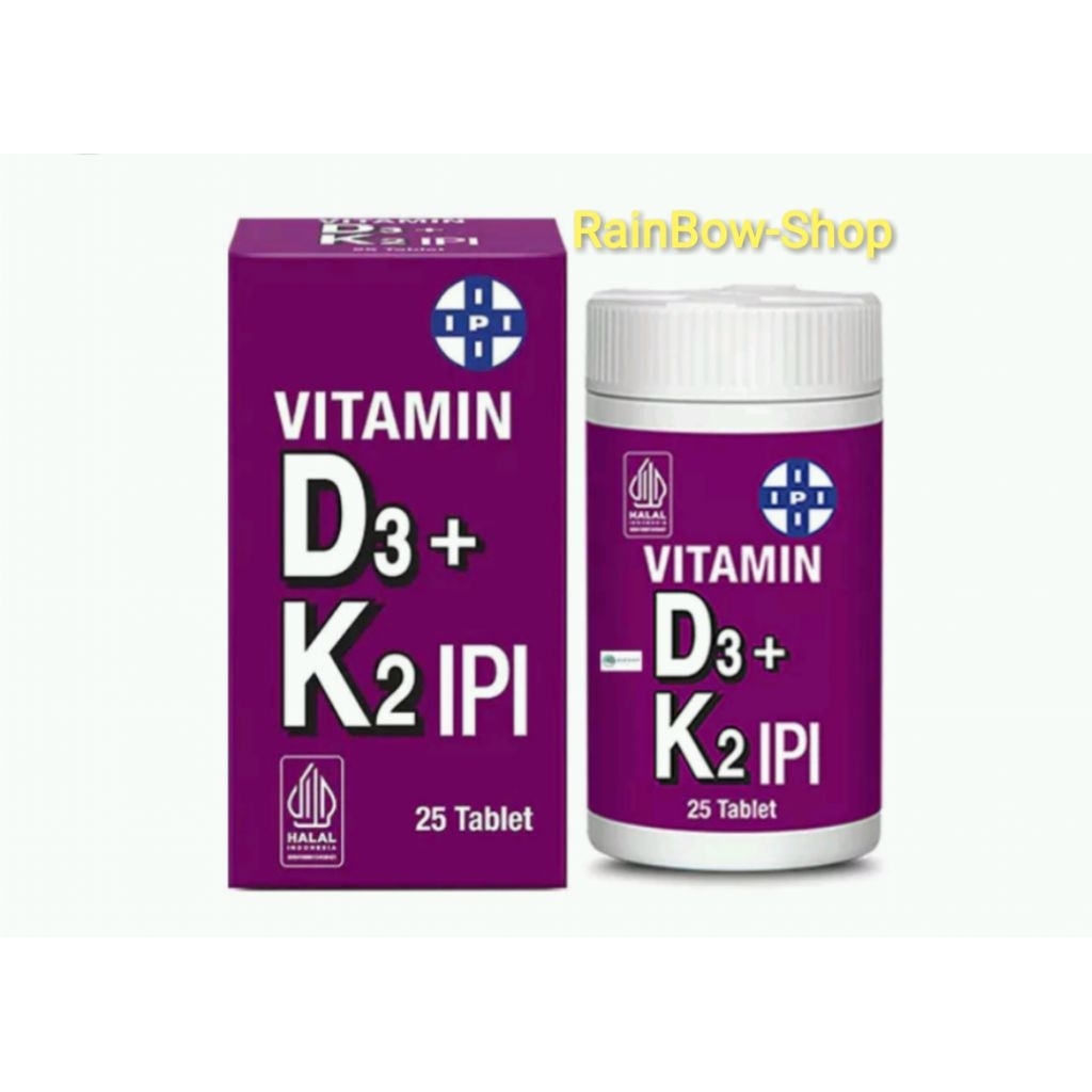 Jual Vit D3 400 IU + Vit K2 30mcg isi 25 Tablet . Halal Ori BPOM ...