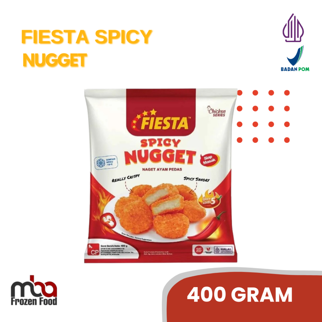 Jual Fiesta Spicy Chicken Nugget 400gr / Fiesta Chicken Nugget /Nugget ...