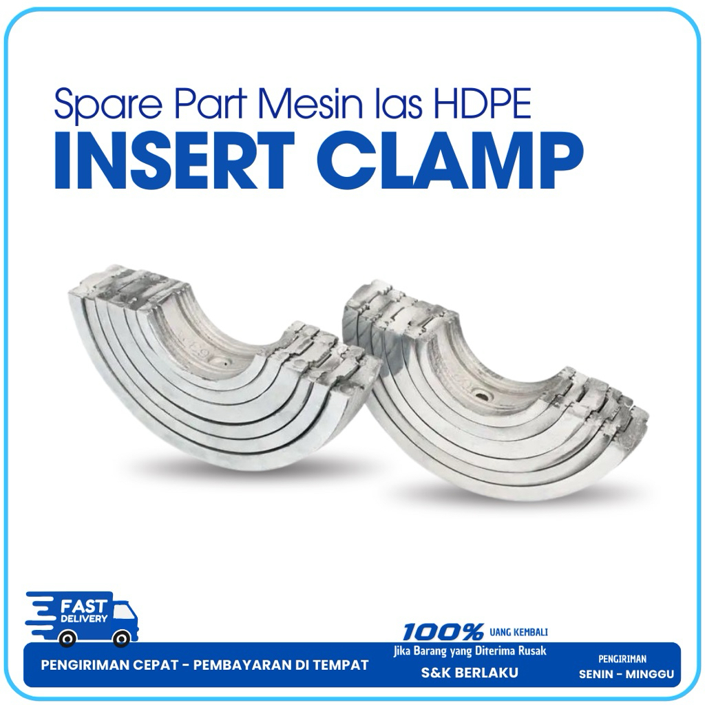 Jual Insert Clamp mesin las hdpe ukuran 180mm - Sparepart butt fussion ...