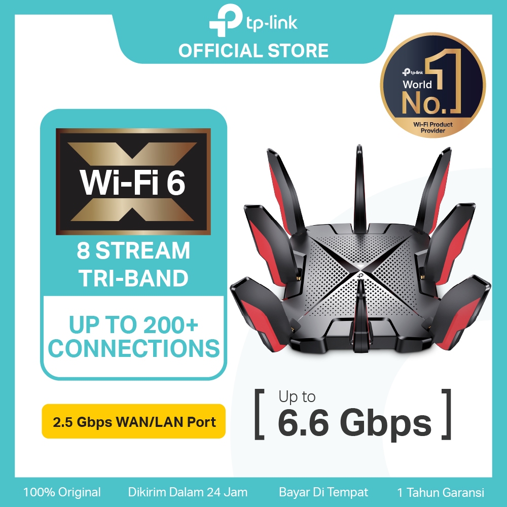 Jual TP-Link Archer GX90 AX6600 Tri-Band Wi-Fi 6 Gaming Router Whole ...