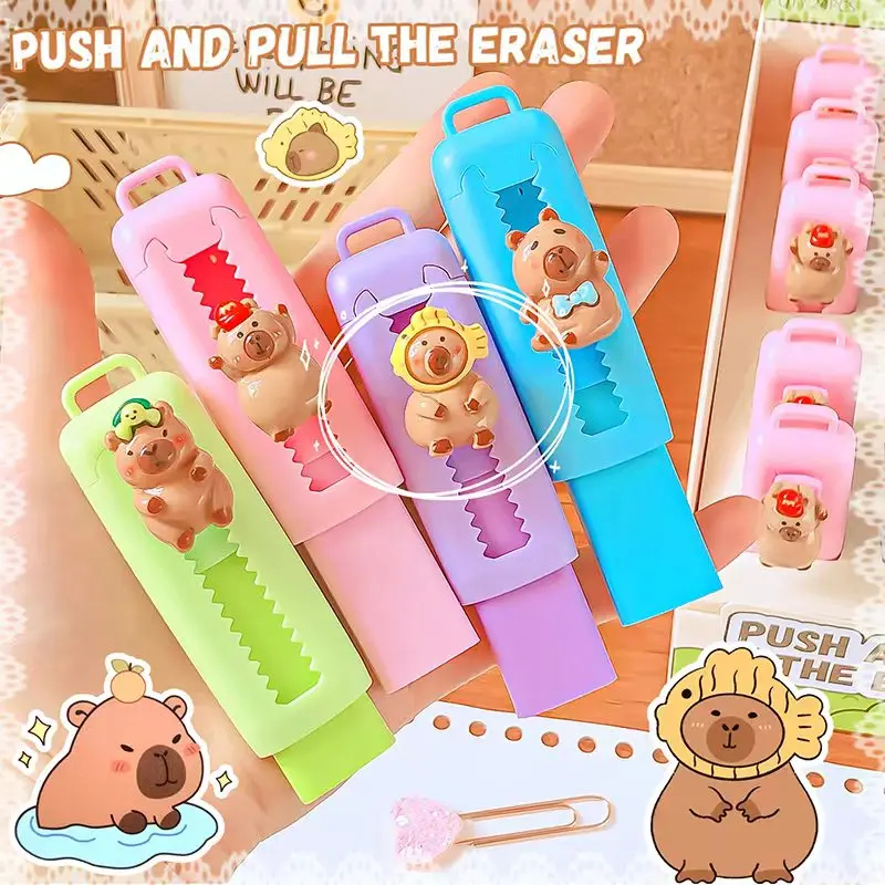 Jual Penghapus Mekanik Capybara Eraser Push And Pull Cute | Shopee Indonesia