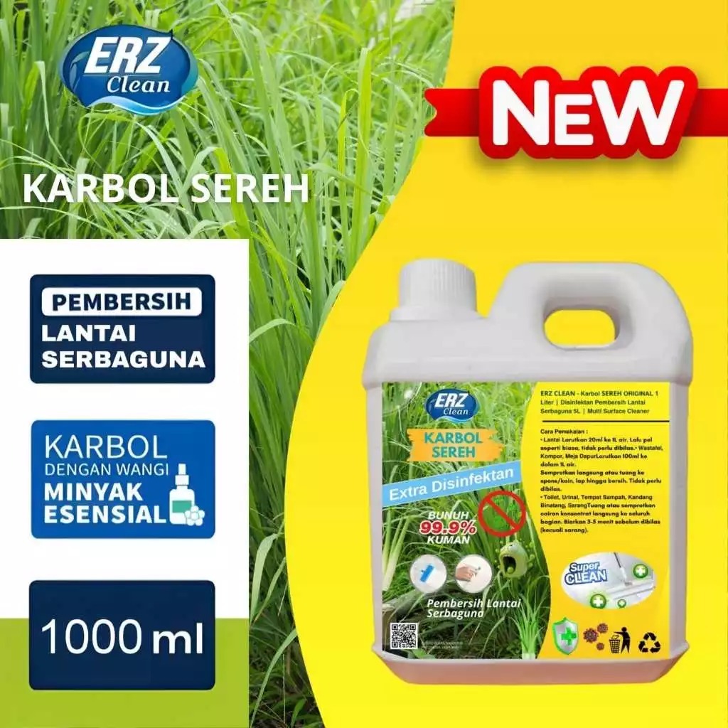 Jual Karbol Pembersih Lantai ERZ CLean - Pembersih Lantai Anti Bakteri ...