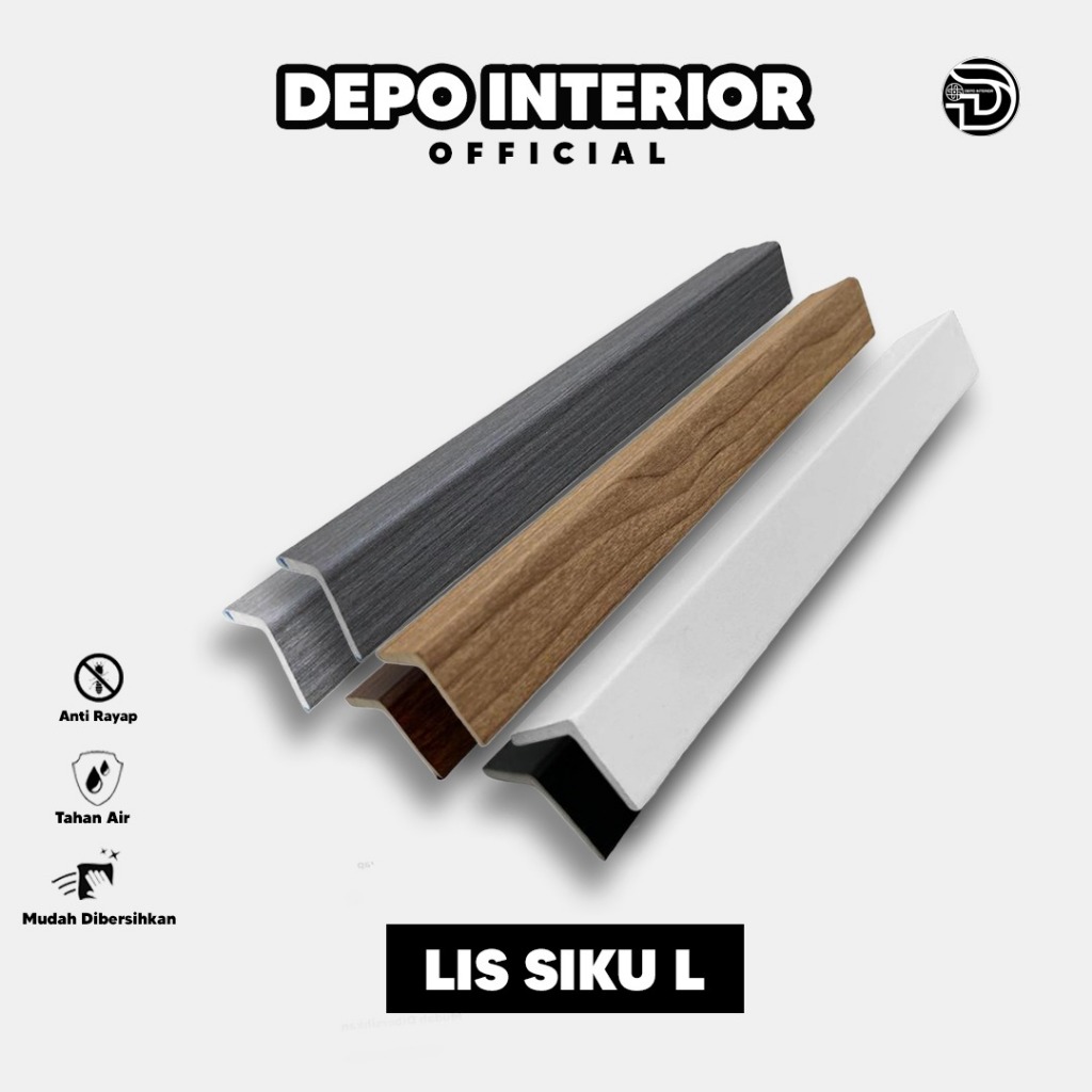 Jual Lis Siku Tangga/Wallpanel Bentuk L/PVC Pelindung Sudut/List Siku ...