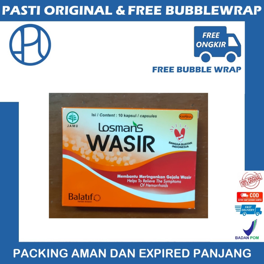 Jual LOSMANS WASIR PER BOX ISI 10 LOSMAN BALATIF | Shopee Indonesia