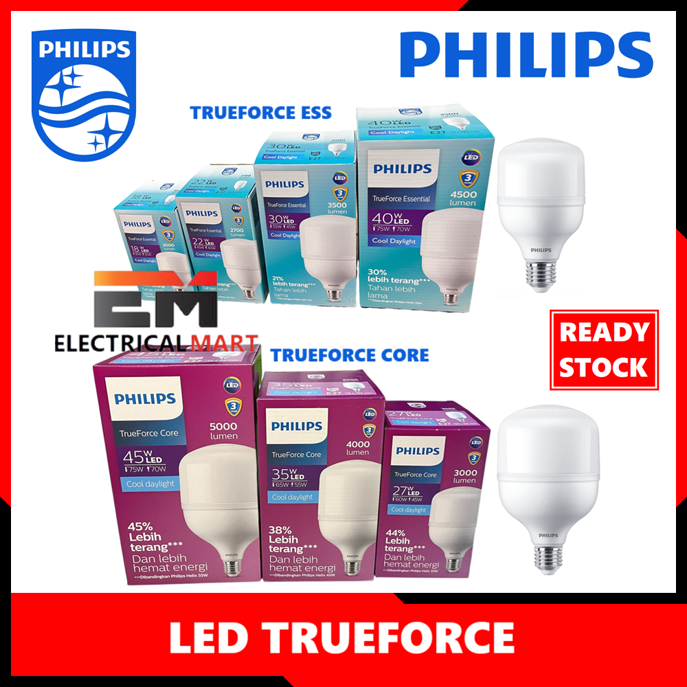 Jual Lampu LED Philips Trueforce Ess 18W 20W 22W 25W 30W 35W 40W 45W Core 27W Putih CDL (18 20 ...