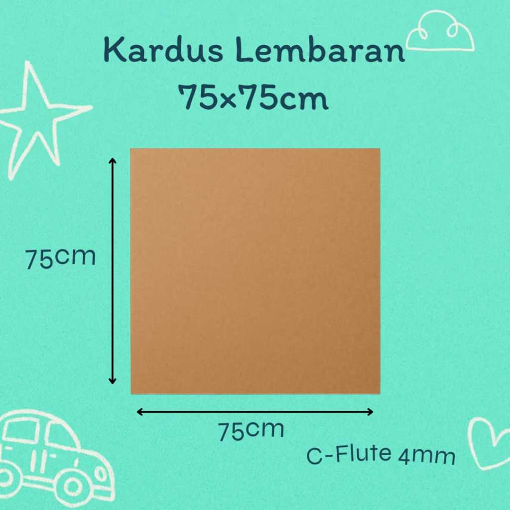 Jual Ready Karton Kardus Sheet Lembaran 75x75 cm Single wall | Shopee ...