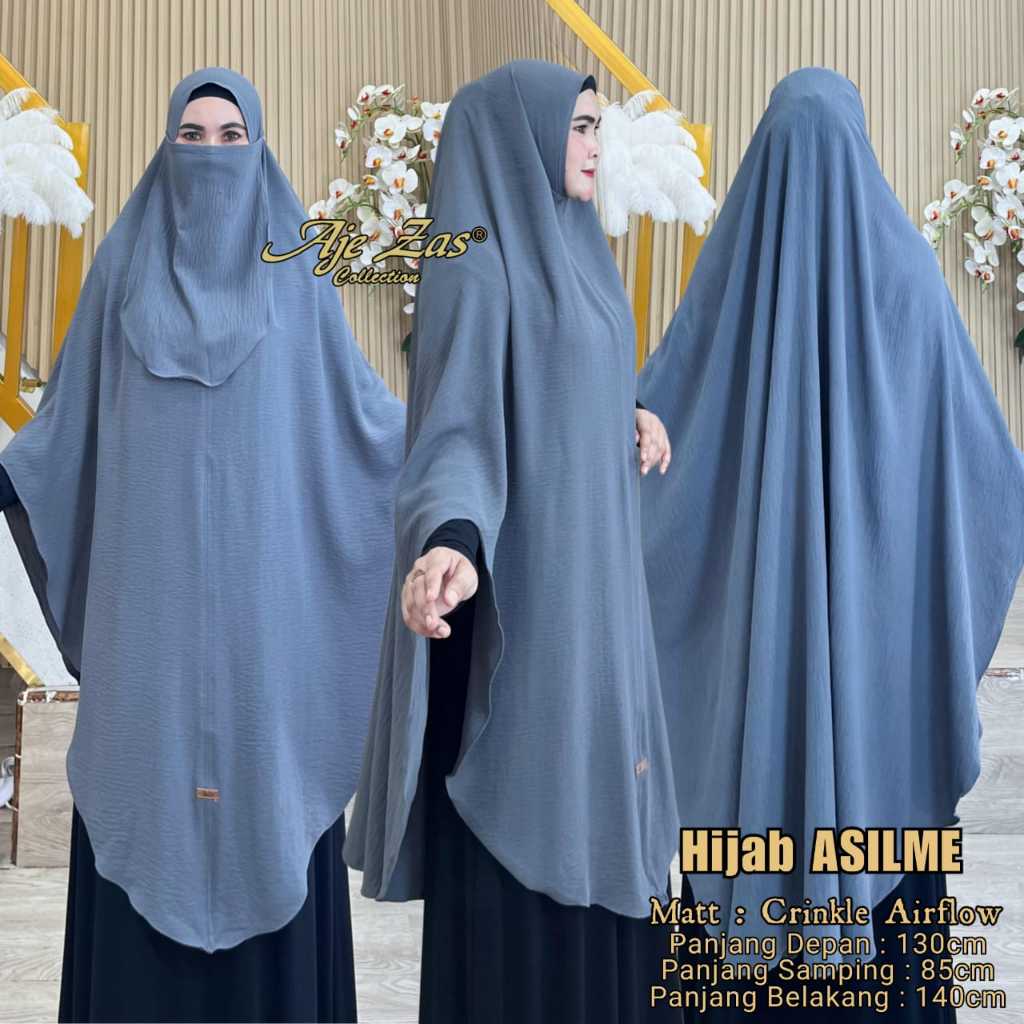 Jual AJE ZAS - Hijab Khimar Jumbo Syar'i Oval Tanpa Pet Kode-ASILME ...