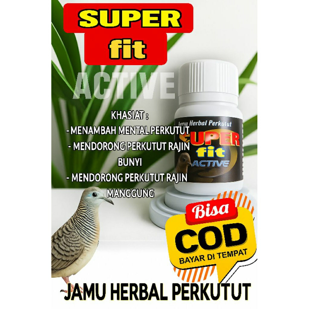 Jual JAMU PENGGACOR PERKUTUT SUPERVIT PREMIUM ISI 100 BUTIR pil apbn ...