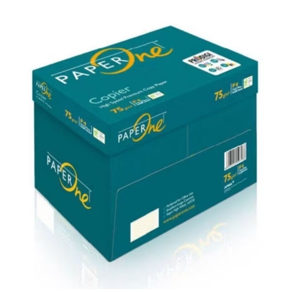 Jual Kertas HVS /kertas fotocopy paper one ukuran folio(1 ktk 5 rim ...