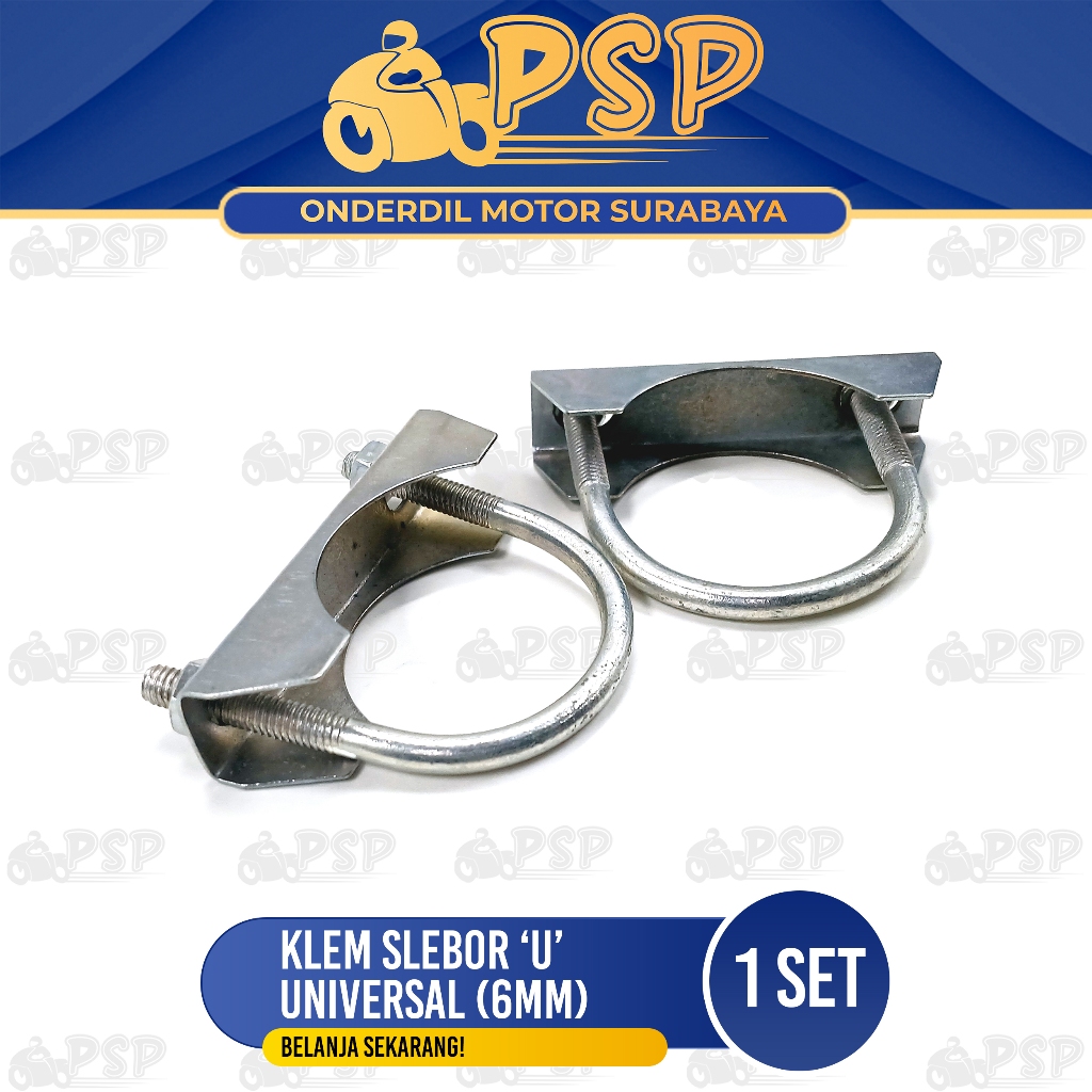 Jual Klem Slebor Depan Universal 6 mm (Kecil) (Set Isi 2) - Kleman ...