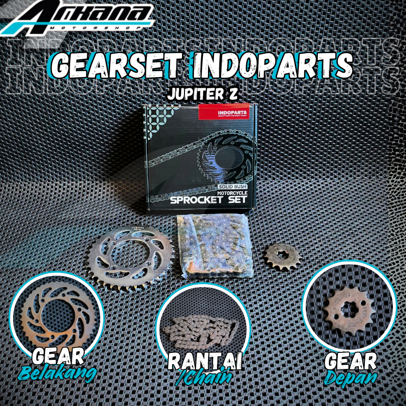 Jual Gearset Gear Set INDOPARTS ORIGINAL Motor JUPITER Z Z BURHAN VEGA ...