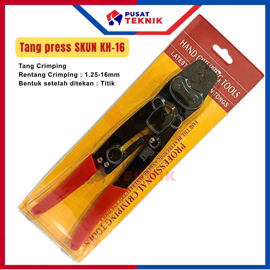 Jual Tang Crimping Skun HS-16 Tang press Skun 1.25-16mm Crimping Tool ...
