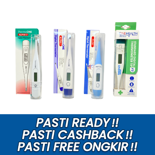 Jual ONEMED THERMOMETER DIGITAL THERMO ONE ALPHA 1 & 2 BETA 1 READY ...