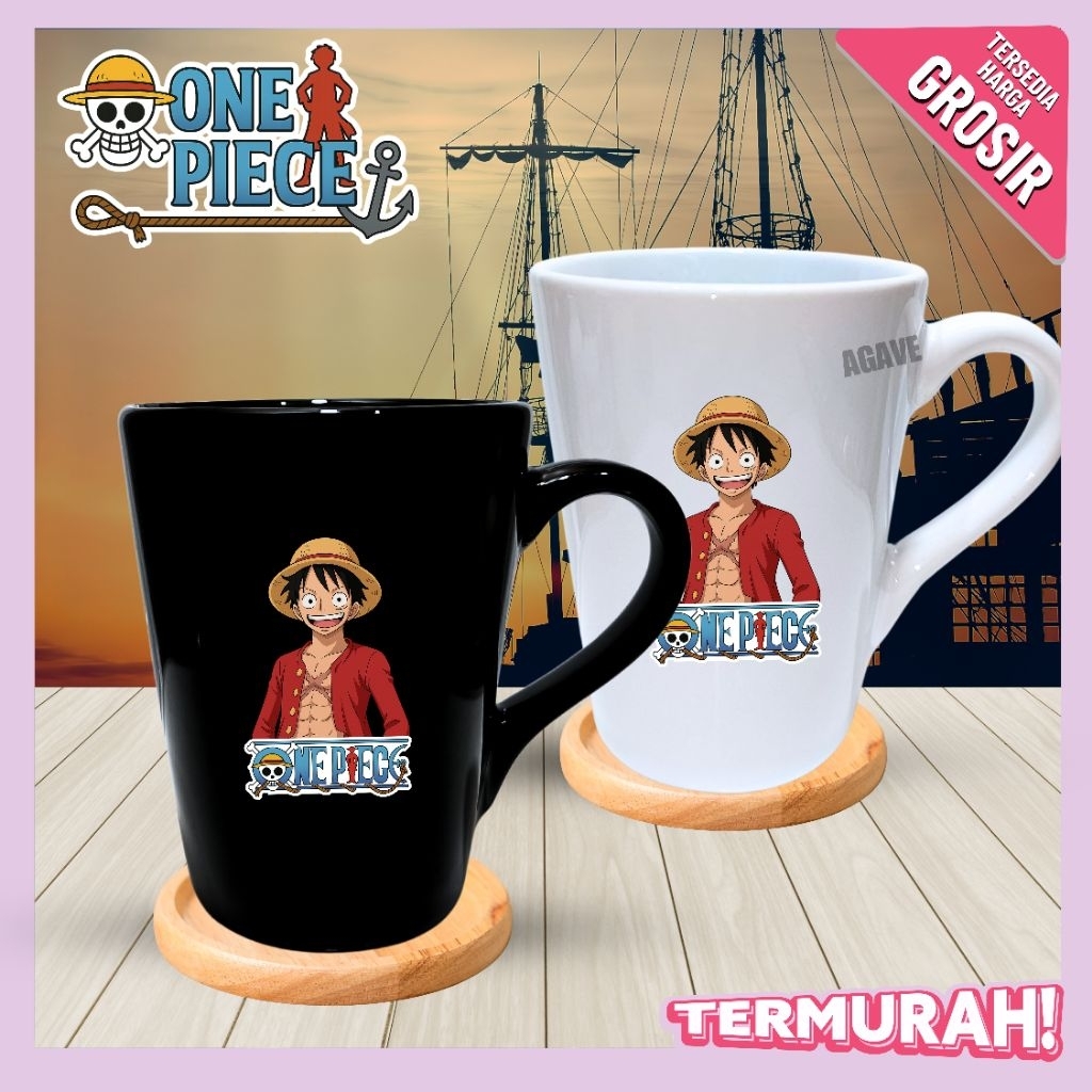 Jual Mug One Piece Luffy | Mug Karakter Anime | Mug Keramik | Gelas ...