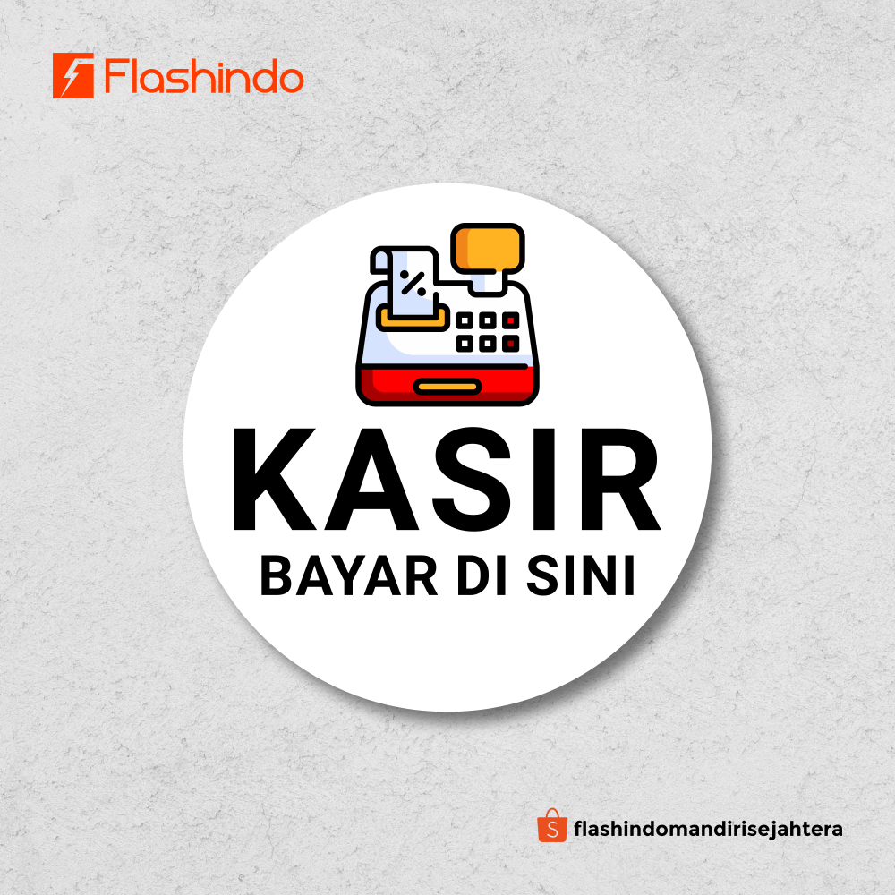 Jual Signboard Akrilik KASIR BAYAR DISINI | Sign Tanda Kasir Fungsional ...