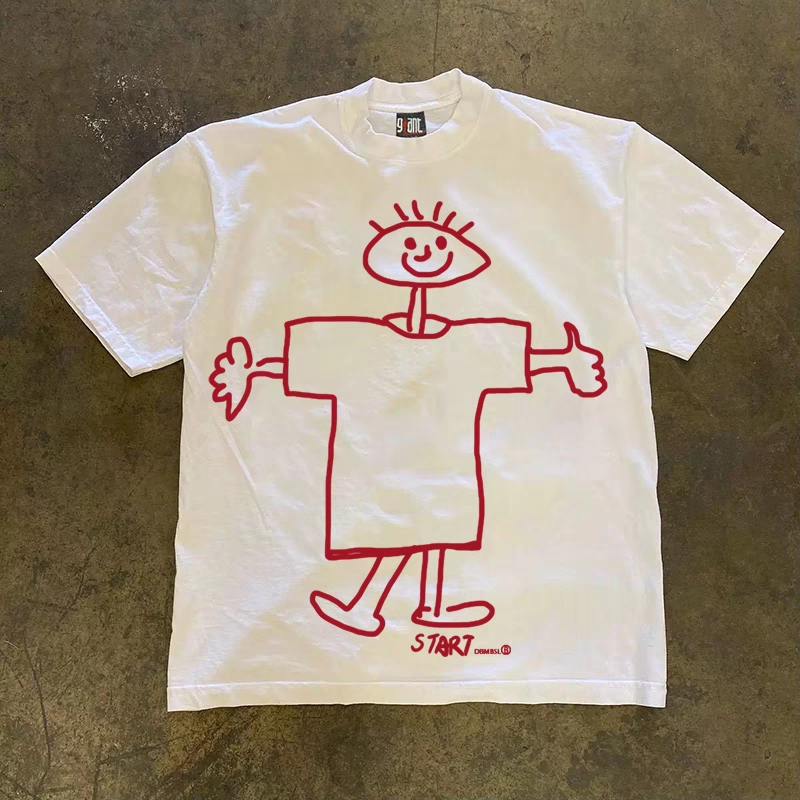 Jual Baju Kaos Polos Lengan Pendek Gambar Anak Laki-Laki Doodle ...