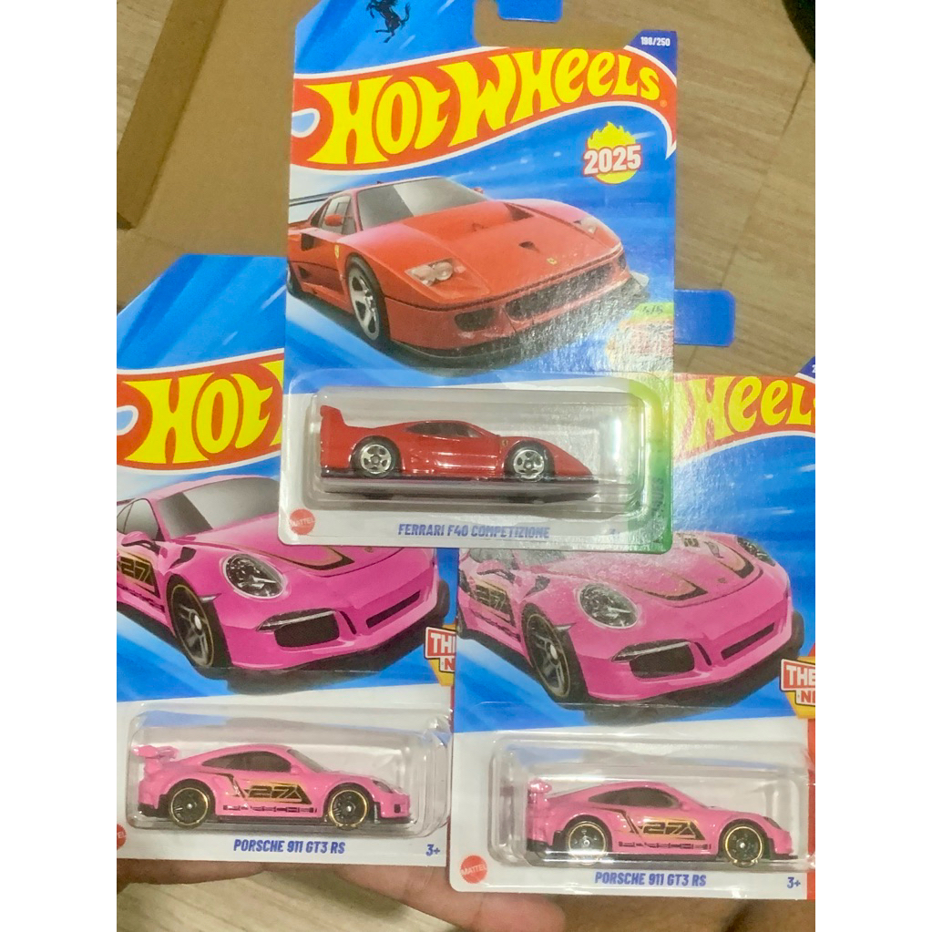 Jual 3 pcs Hot wheels ferarri f40 dan porche pink | Shopee Indonesia