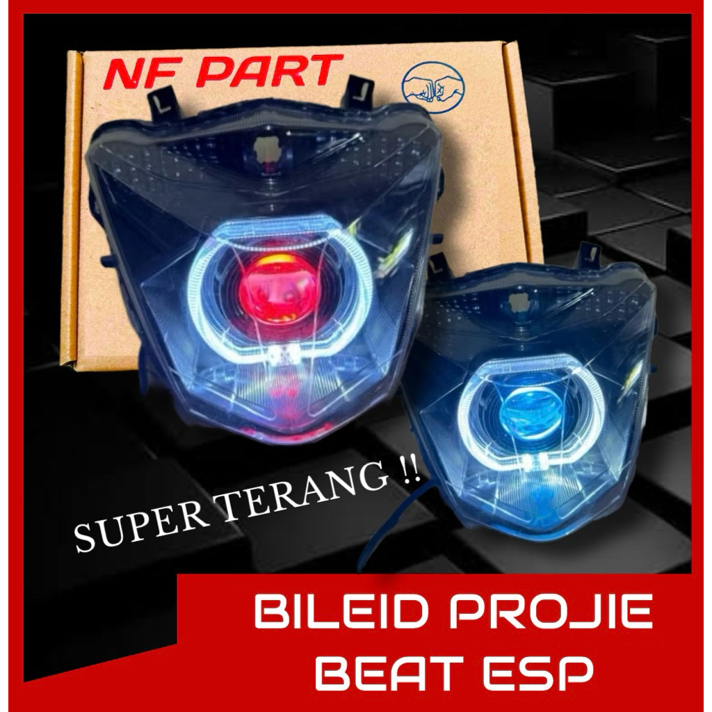 Jual Lampu Billled Projie Beat Esp Full Set Reflektor super terang ...
