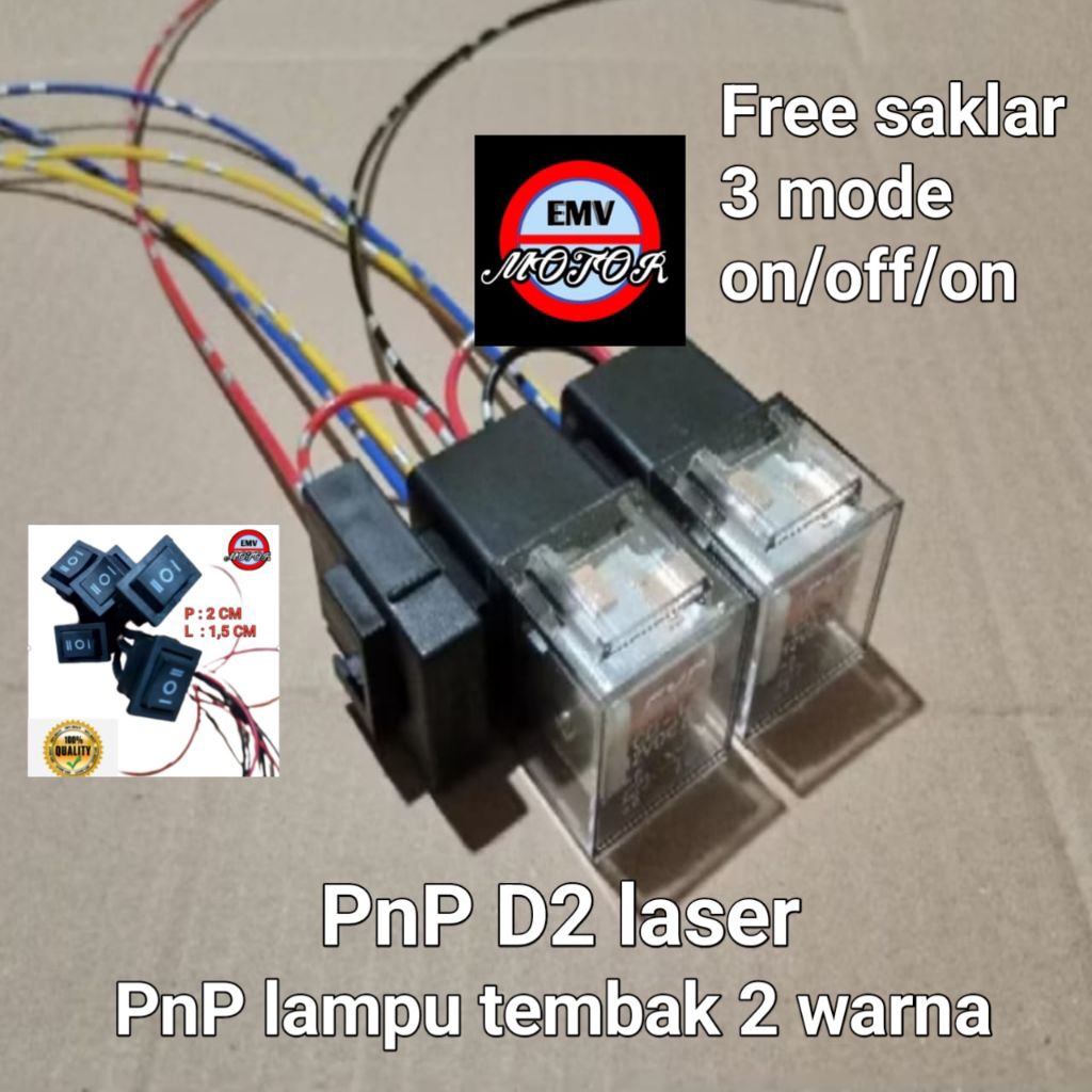 Jual Relay set PnP khusus lampu tembak 2 warna , D2 laser , 2 mode jauh ...