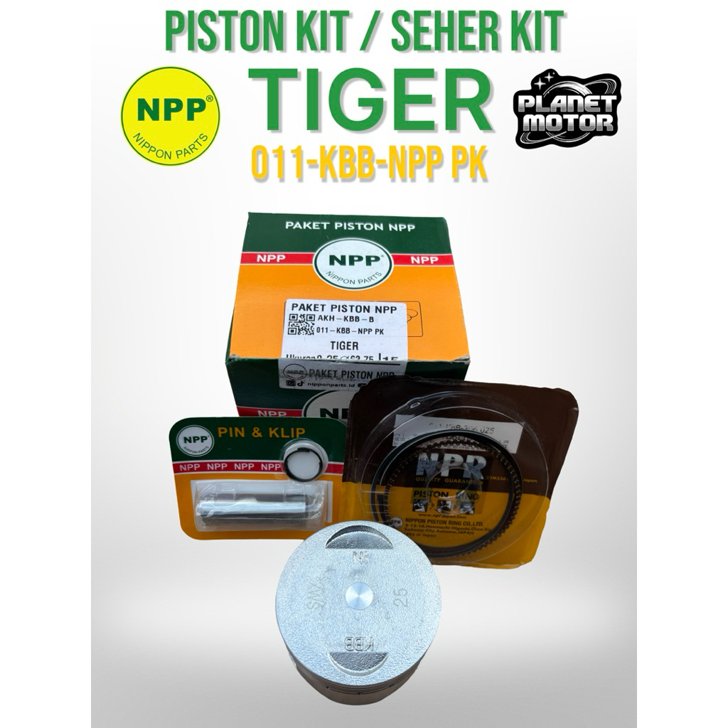 Jual PISTON KIT SEHER KIT HONDA TIGER KBB OS STD-300 NPP | Shopee Indonesia