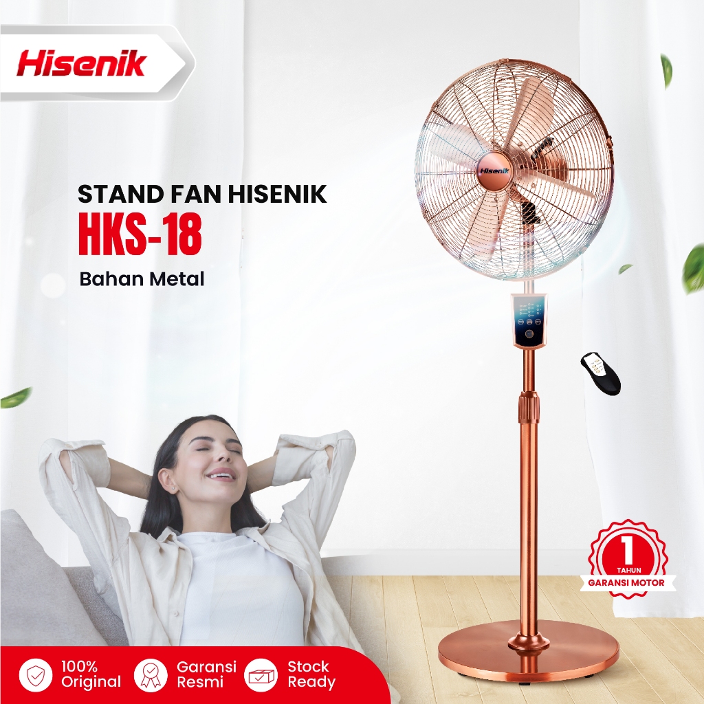 Jual HISENIK Kipas Angin Berdiri HKS 16 Inch/ HKS 18 Inch Chrome ...