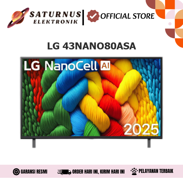 Jual LG 43NANO80ASA SMART TV 43 Inch NanoCell AI New 2025 Processor Gen8 AI ( Bukan 43NANO80TSA ...
