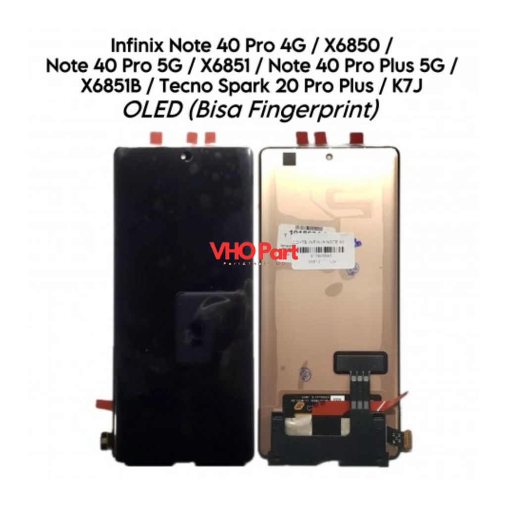 Jual LCD Touchscreen Fullset Infinix Note 40 Pro 4G / X6850 / Note 40 ...
