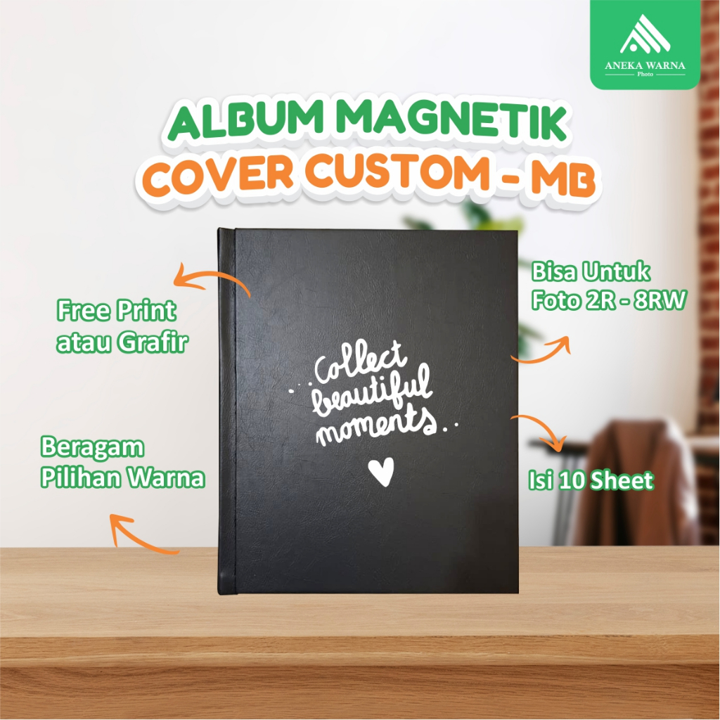 Jual Album Foto Magnetik 8RW / 8RS / MB - Cover Custom | Shopee Indonesia