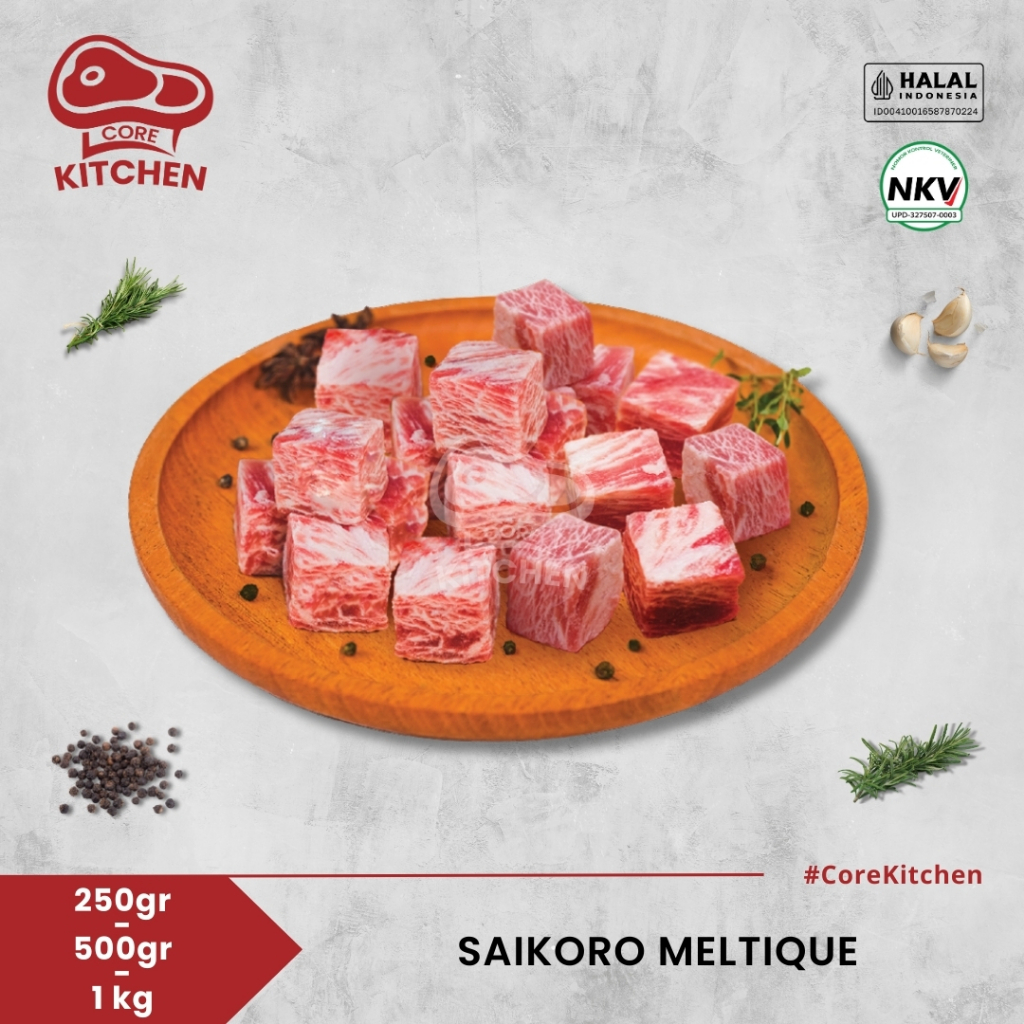 Jual Core Kitchen Beef Saikoro Meltique Cubes | Daging Saikoro Meltique ...
