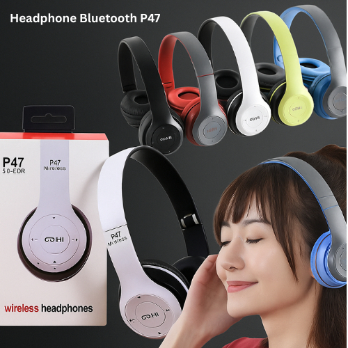 Jual Headphone Headset Bando Bluetooth Wireless Portable Stereo ...