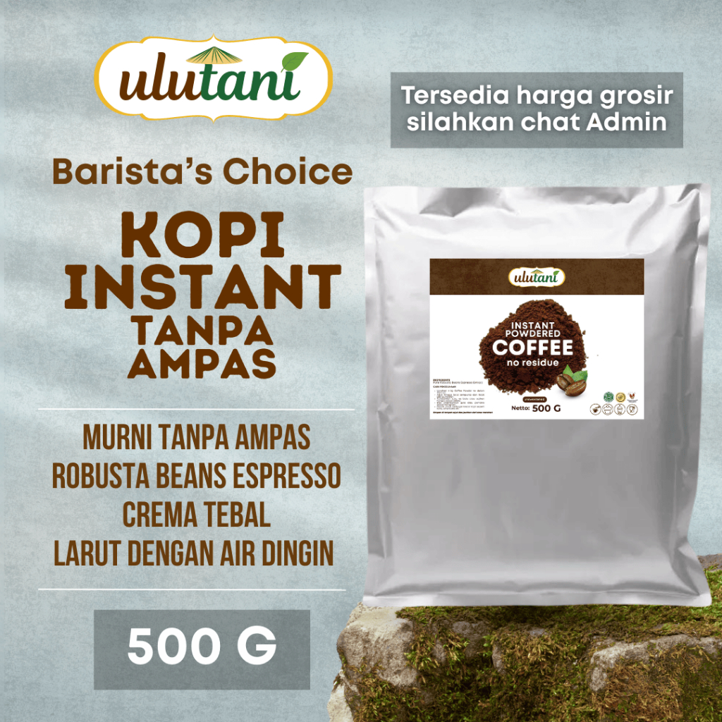 Jual Instant Coffee Tanpa Ampas / Kopi Instan Tanpa Ampas Ulutani 500 ...