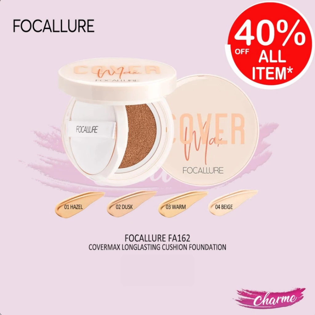 Jual (READY & ORI) Focallure Covermax Longlasting Cushion Foundation FA ...