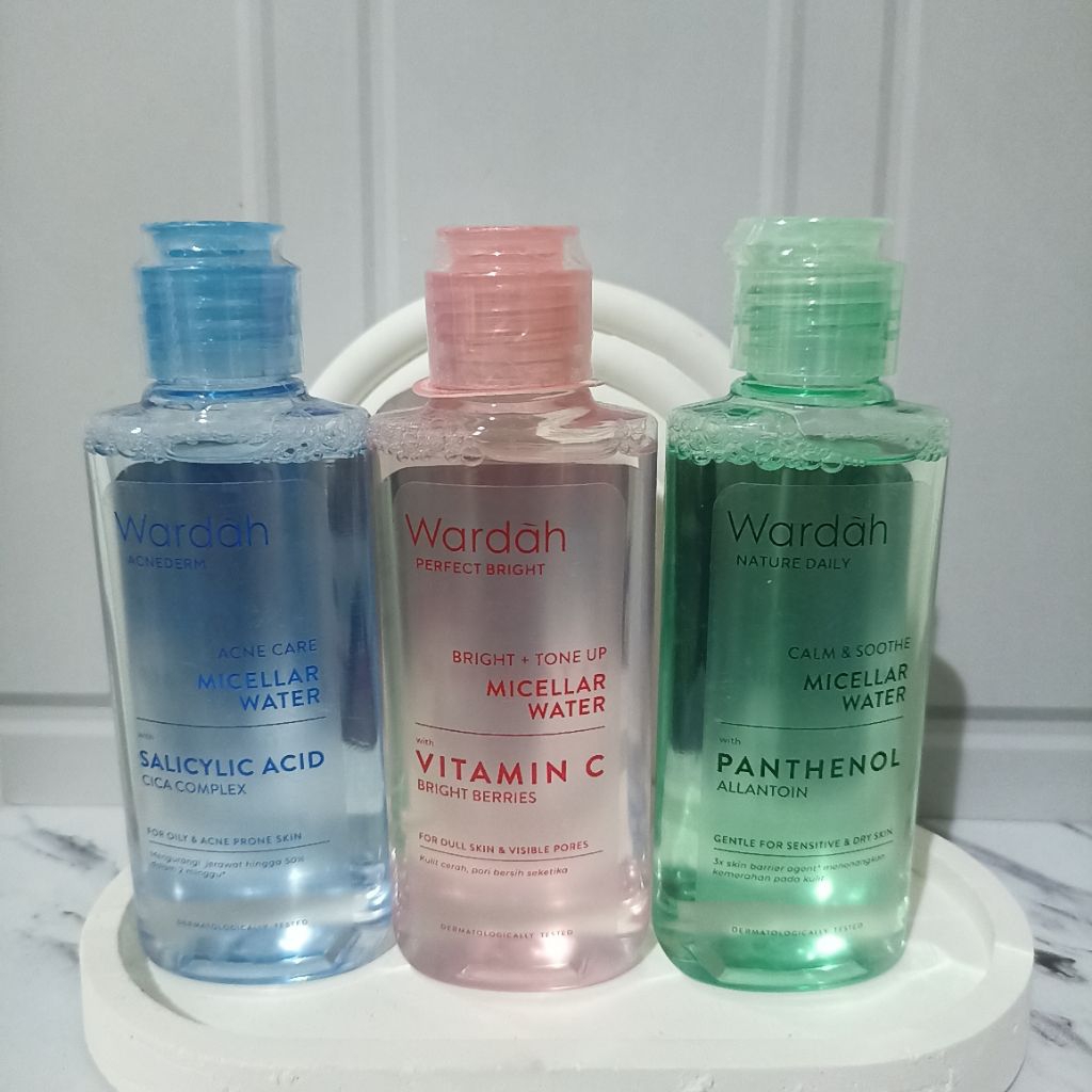 Jual Wardah Micellar Water 100ml - Perfect Bright + Tone Up | Acnederm ...
