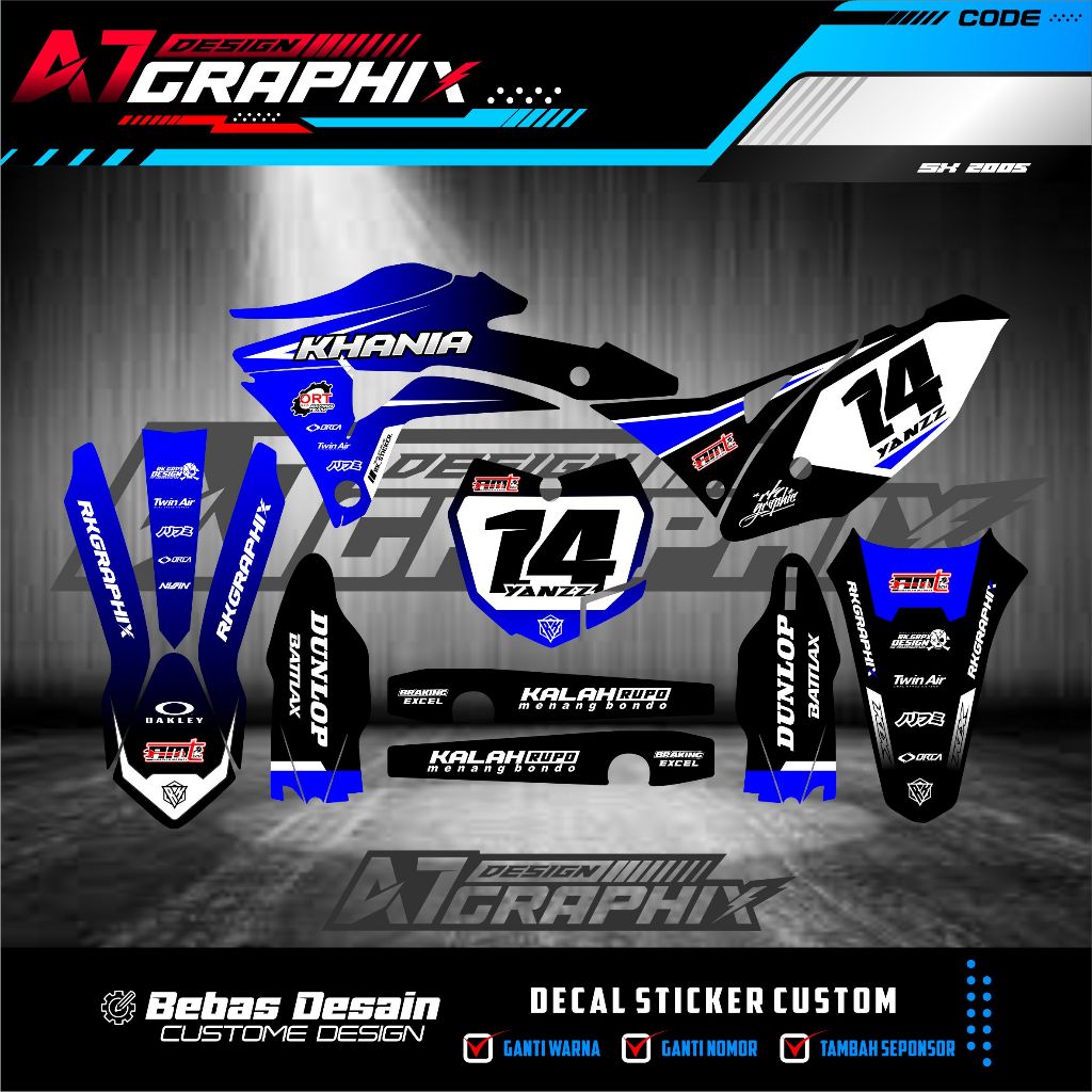 Jual DECAL STIKER KLX GORDON - DECAL MOTOR KLX GORDON MASIH BISA DI ...