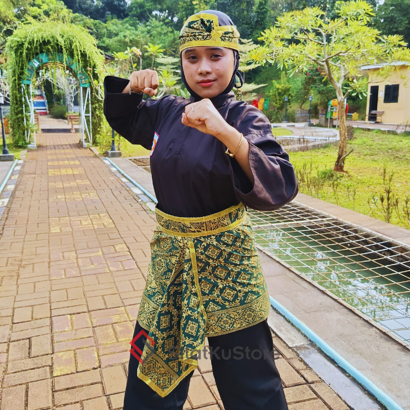 Jual Kain Sembong Pencak Silat Dodot Songket Prada Hijau Rata Batik ...