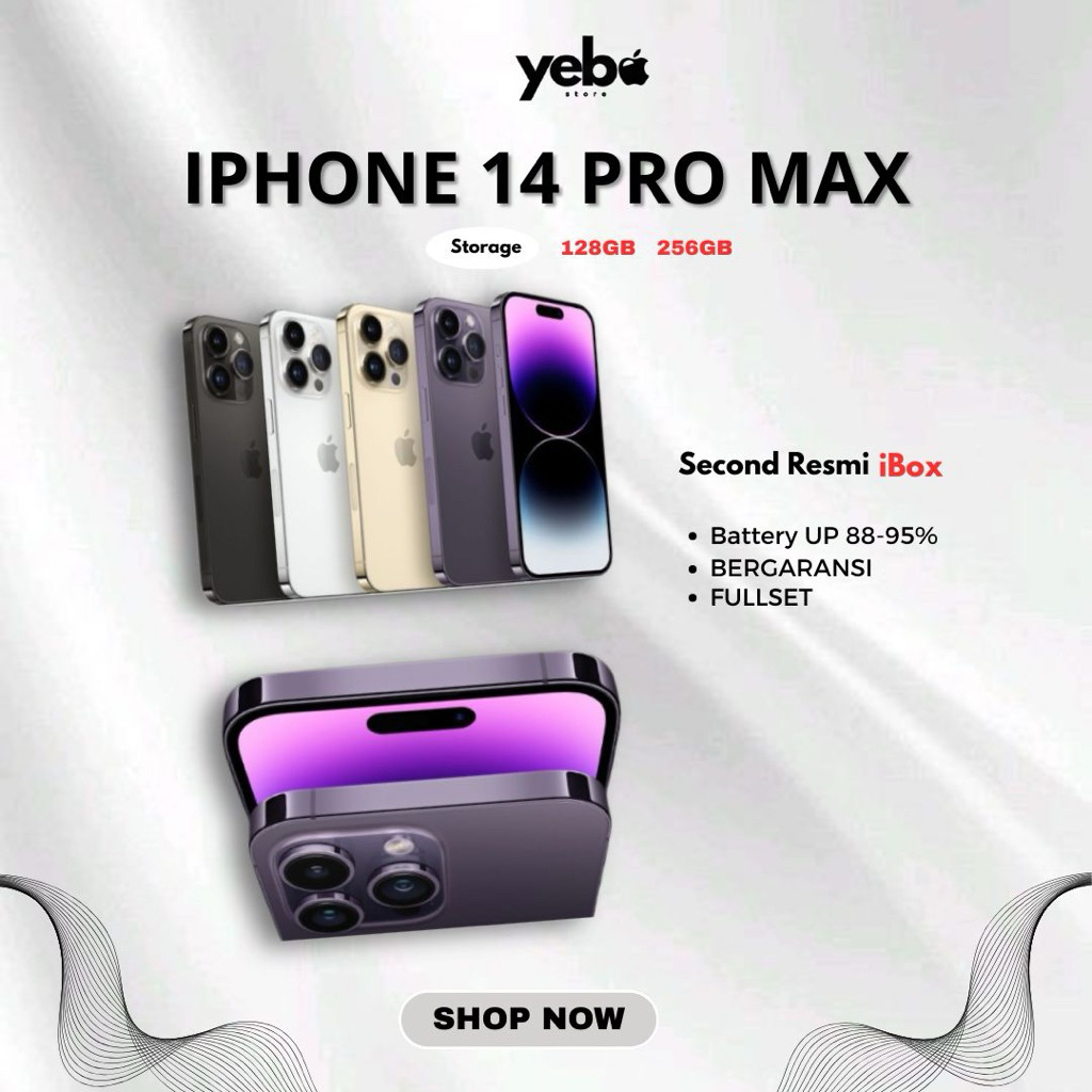 Jual iPhone 14 Pro Max 128 256 GB iBox | Shopee Indonesia