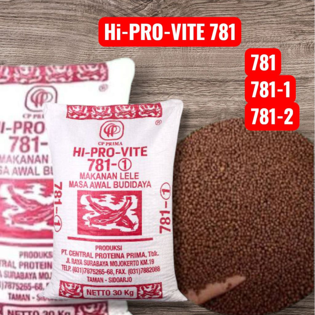 Jual Pelet Ikan Hi Pro vite Protein Tinggi 781 / 781-1 / 781-2 ...