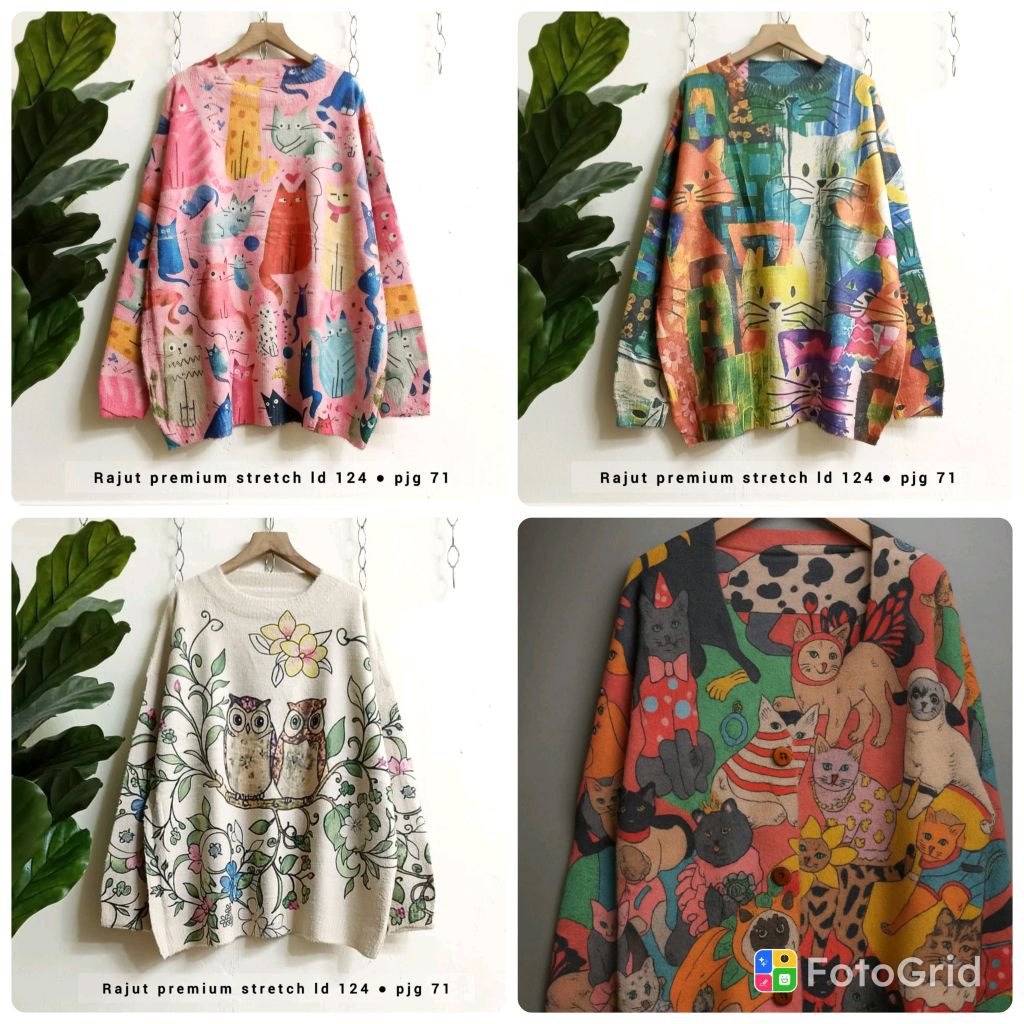 Jual cardigan rajut premium vintage jumbo/cardigan wanita best seller ...