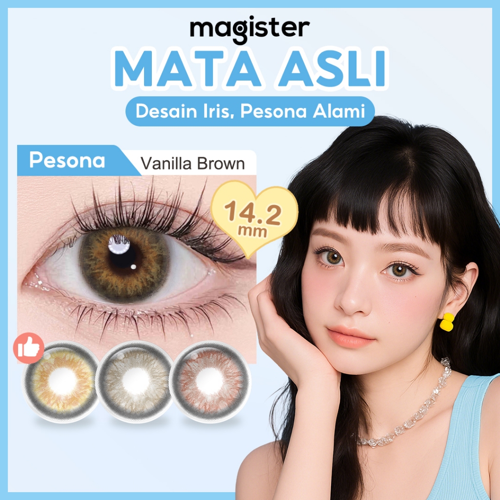 Jual Magister Softlens 14.2 mm Mata Normal softlens grey Lensa Kontak Bergaya Soflens Murah ...