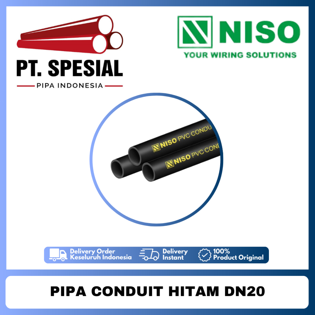 Jual Pipa Conduit Niso Hitam dn20 / Pipa Pelindung Kabel - 05 | Shopee ...