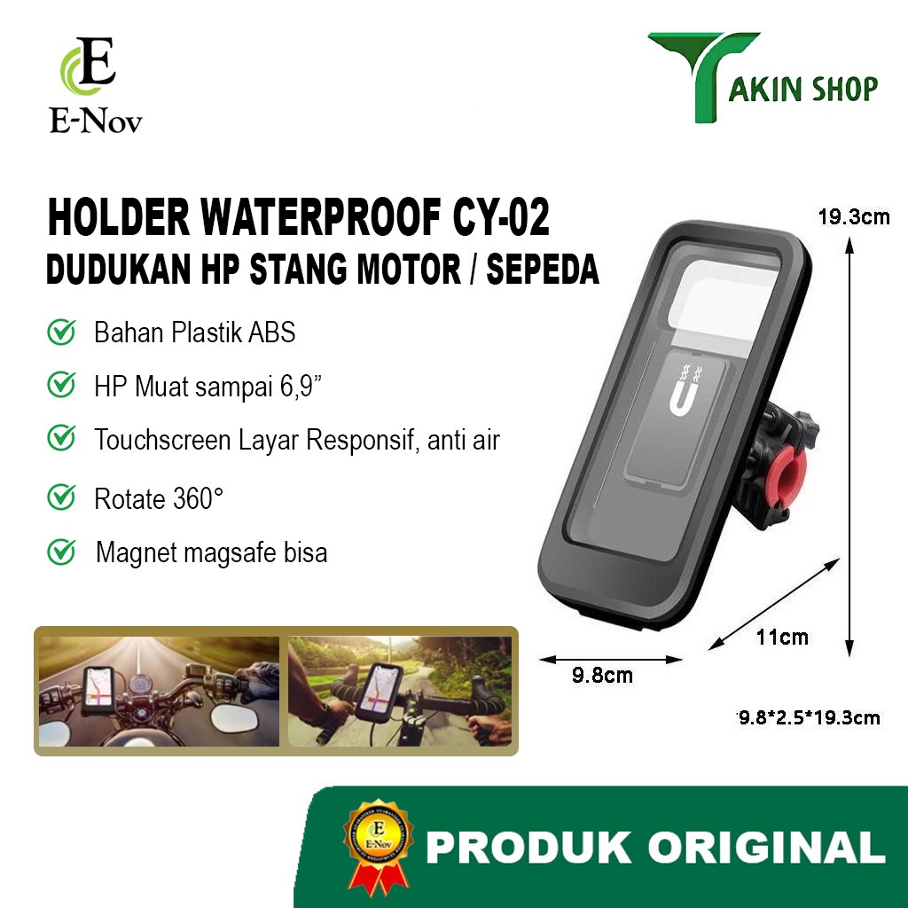 Jual Holder Stang Motor Waterproof Stand Dudukan Hp CY-02 Anti Air | Shopee Indonesia