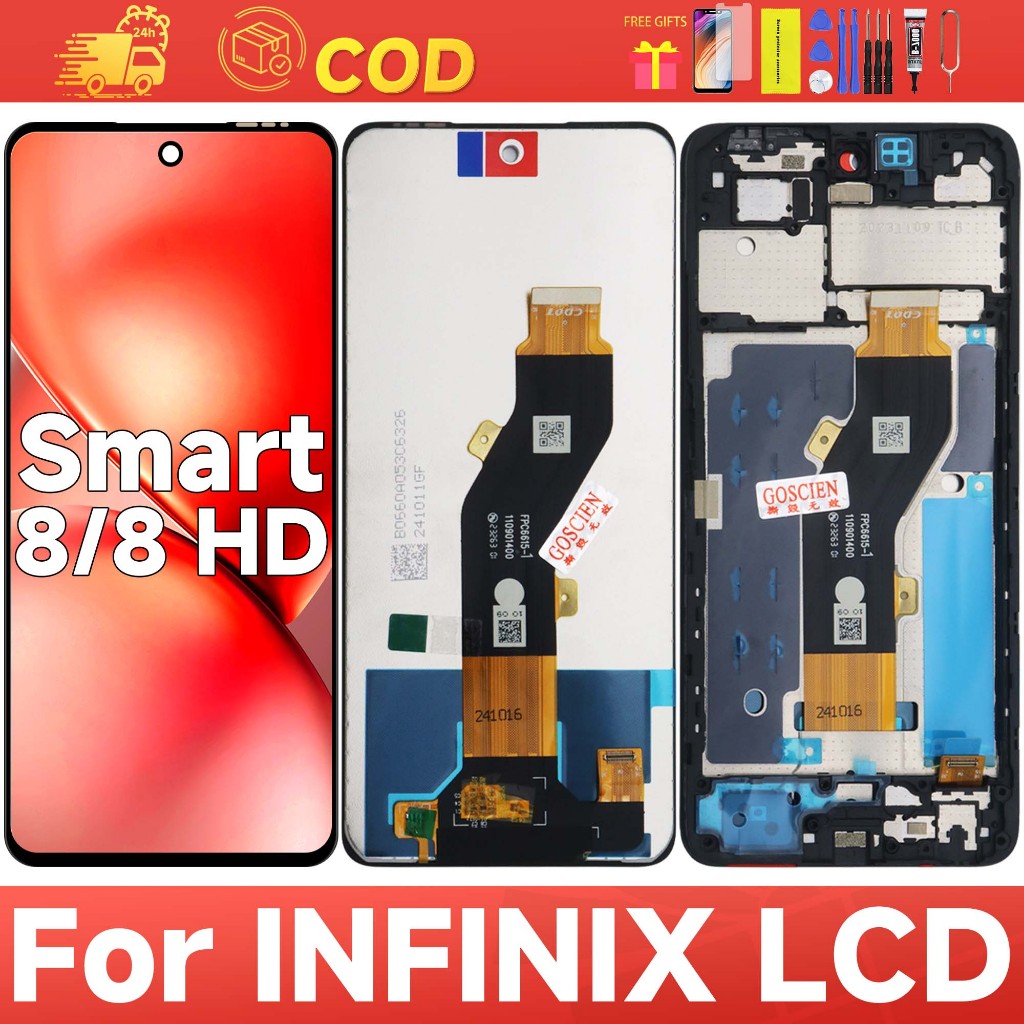 Jual LCD Original for INFINIX Smart 8 Smart 8HD Smart 8 Pro X6525 ...