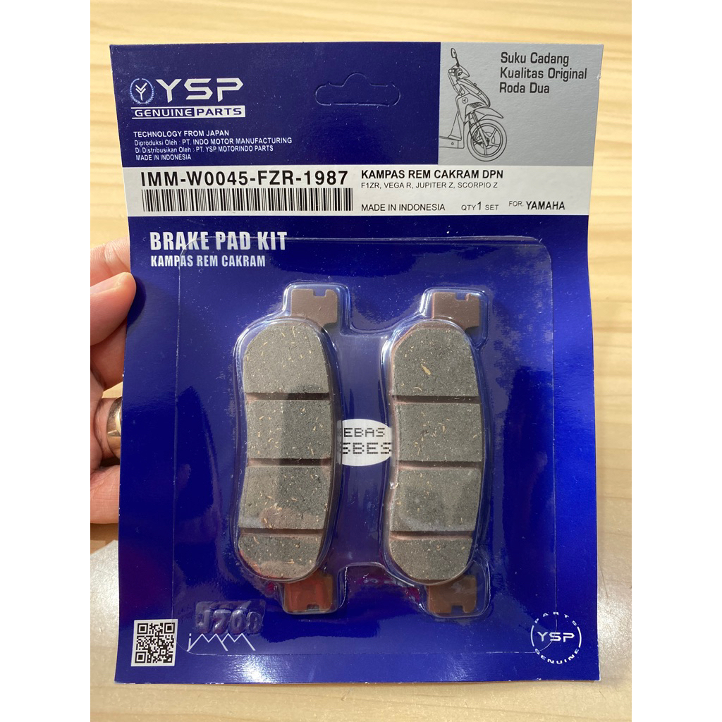 Jual YSP Dispad Cakram PRESS Depan F1ZR 4US / Kampas Rem Depan Cakram ...