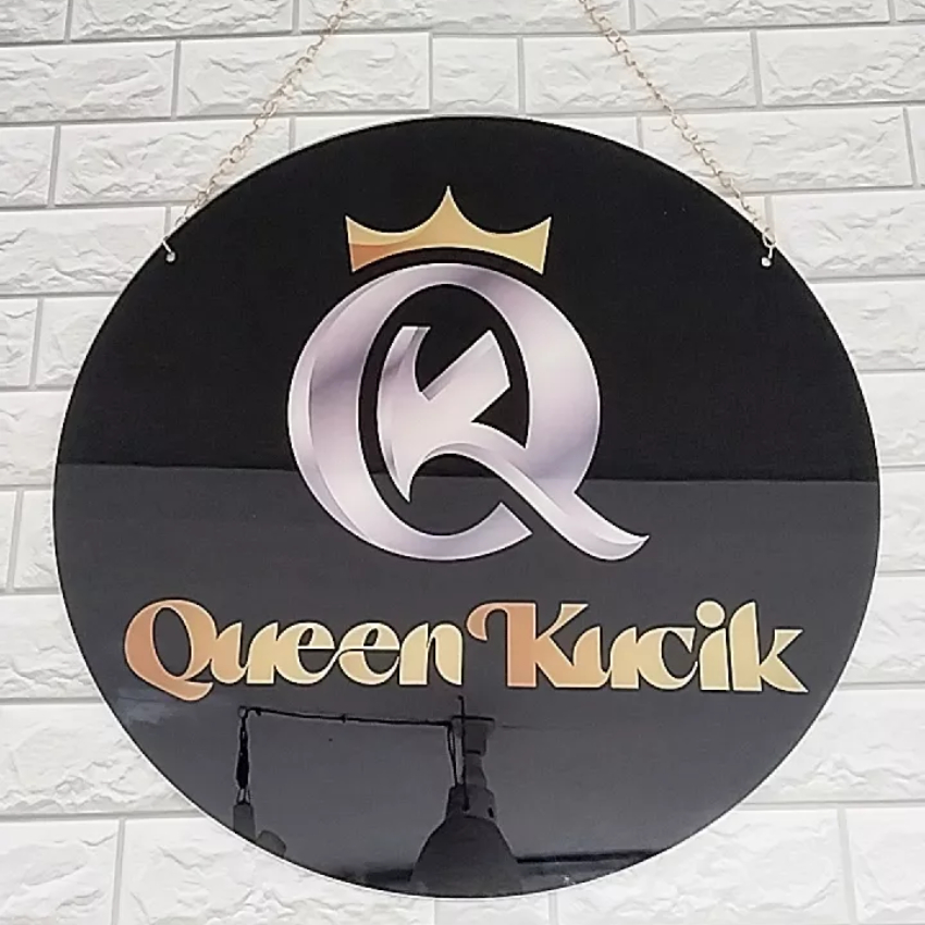 Jual Signage Akrilik , Papan Logo/Nama Toko Custom Ukuran Diameter 30cm ...