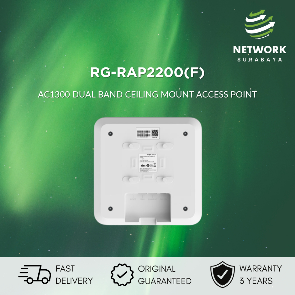 Jual RG-RAP2200(F) RUIJIE REYEE CEILING INDOOR ACCESS POINT FAST ...