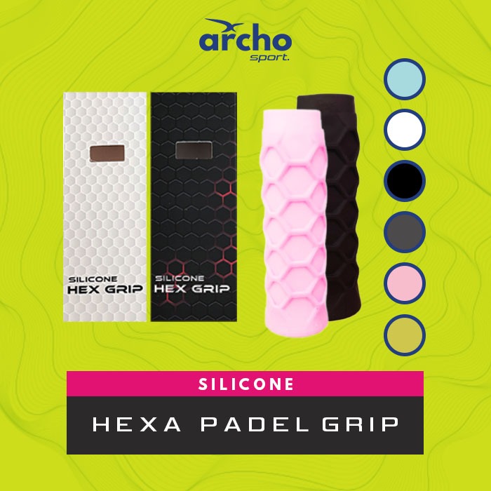 Jual SILICONE HEXACORE HESACORE GRIP Padel Overgrip (Black/ Pink/ White/ Grey) - HEXA HEXAGRIP ...