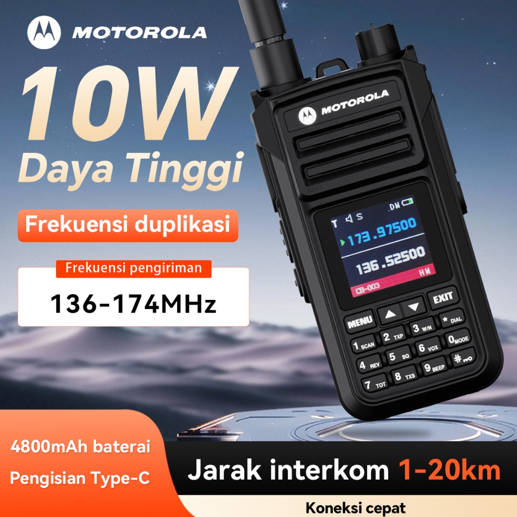 Jual HT Motorola GP3188 199Channels VHF Handheld Radio 10W | 20KM Range ...
